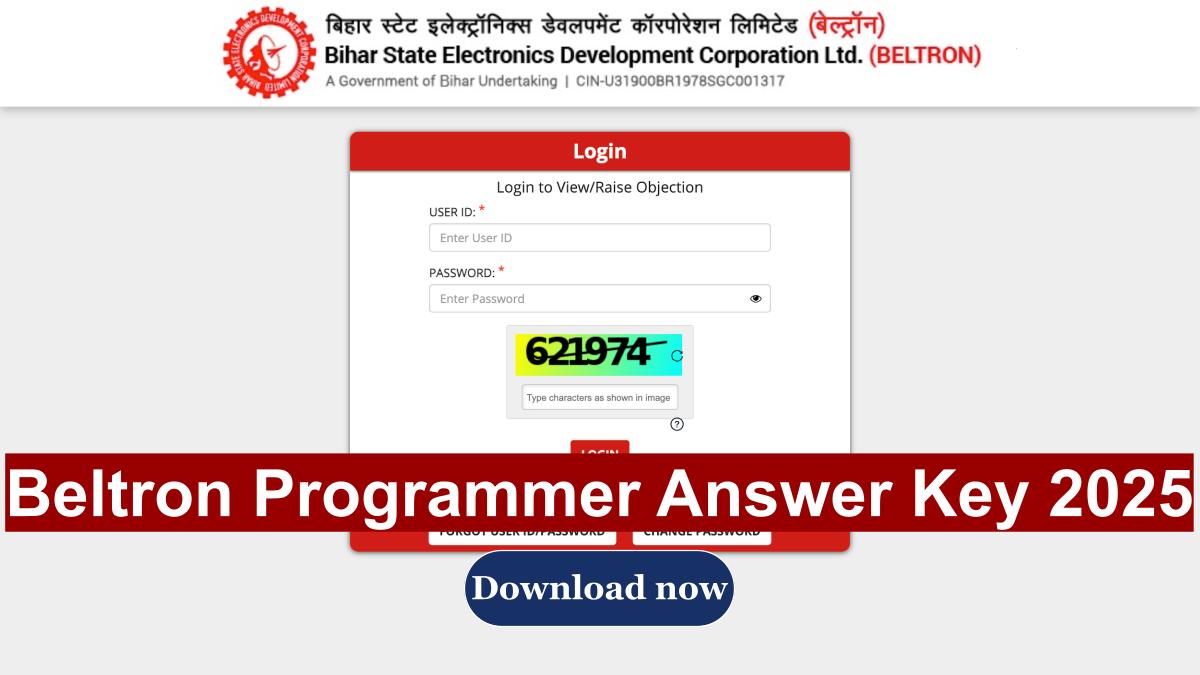 Beltron Programmer Answer Key 2025 Out - Sarkari Notice™